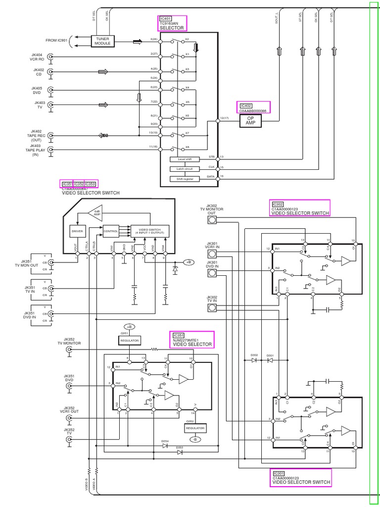 Video Switch Circuit Diagram | PDF | Digital Technology | Computer Science