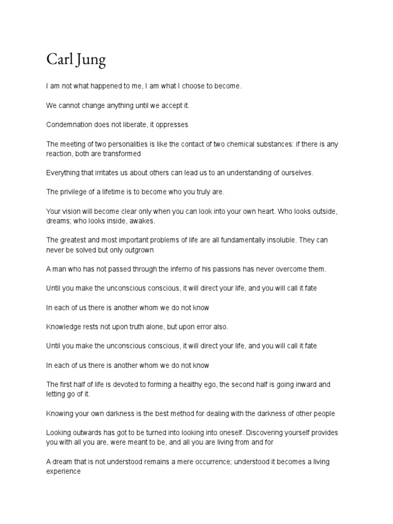 Carl Jung | PDF | Consciousness | Unconscious Mind