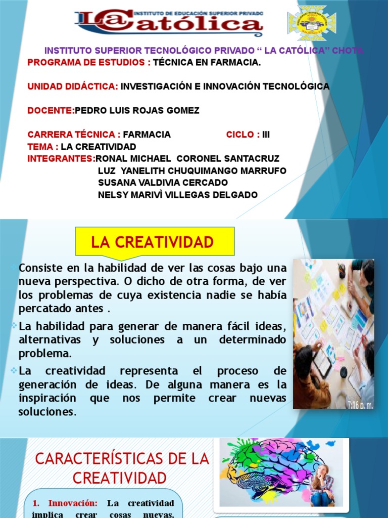 La Creatividad | PDF | Creatividad | Pensamiento