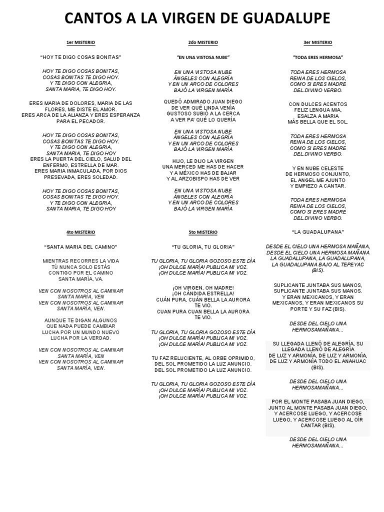 Cantos A Maria | PDF | María, madre de Jesús