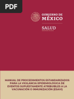 Manual ESAVI 2025: Vigilancia Vacunal | PDF | Vacunación | Vacunas
