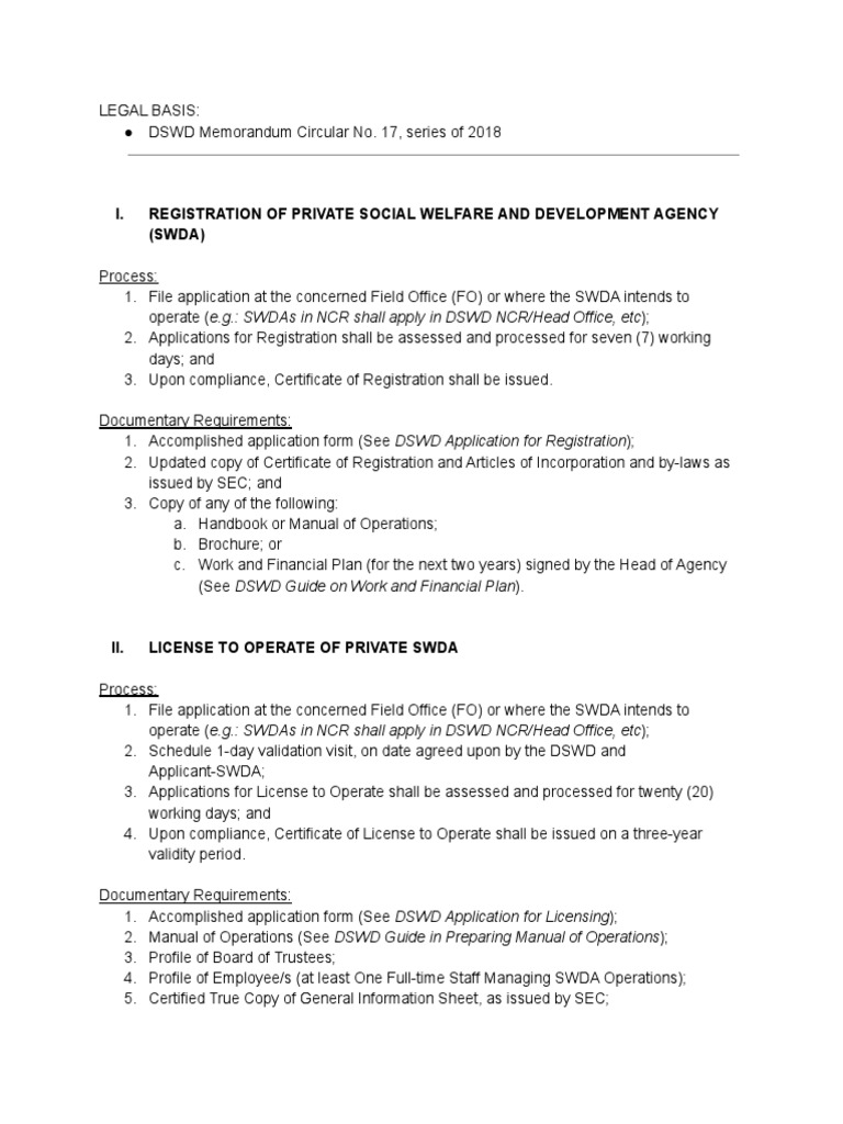 (GUIDE) Process and Requirements To RLA Certification From DSWD | PDF ...
