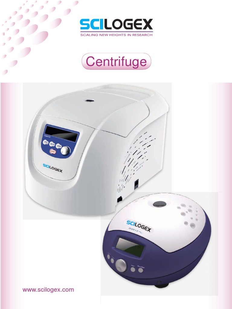 SCILOGEX-Centrifuges Catalog | PDF | Centrifuge | Electric Motor