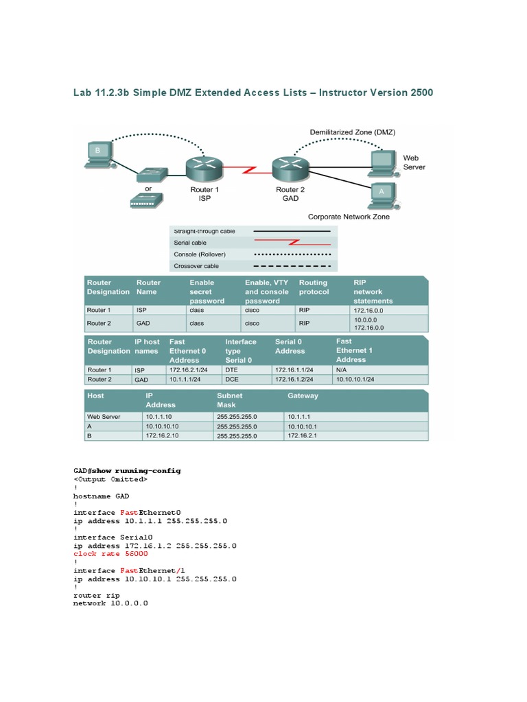 Lab 11.2.3b Simple DMZ 13jun21 | PDF | Red mundial | Internet y web