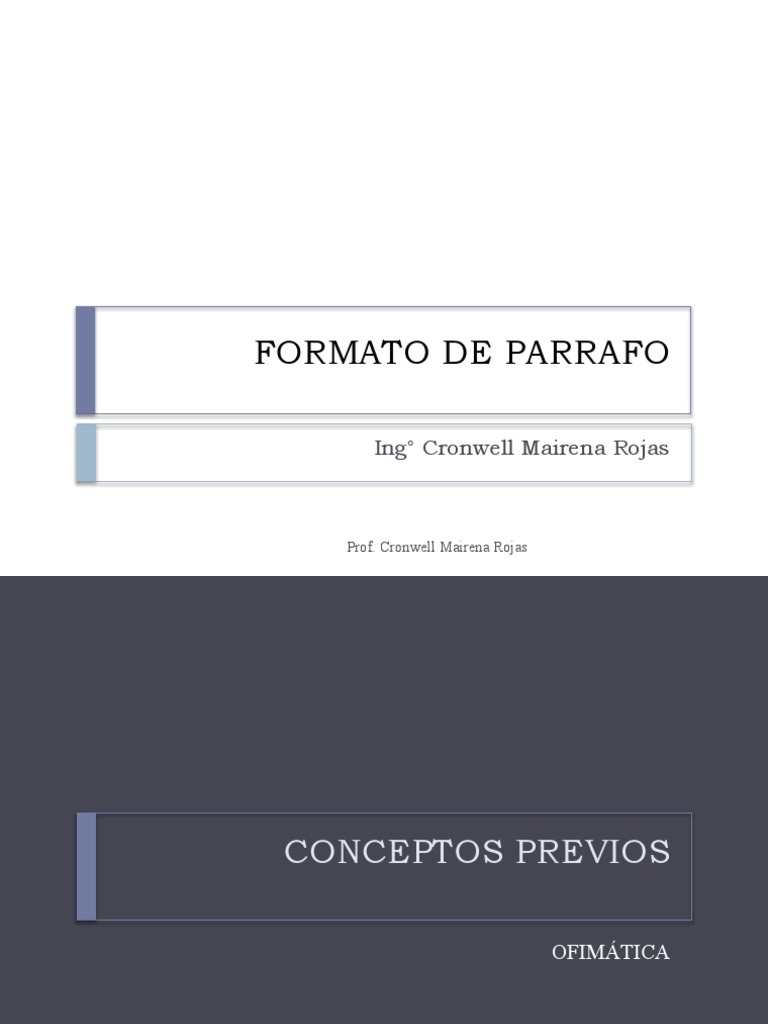 04 Formato de Parrafo | PDF | Microsoft Word | Informática