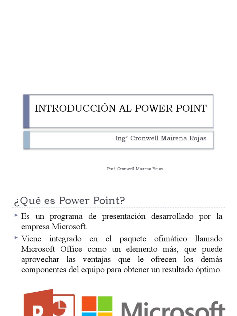 09 Introduccion Al Power Point | PDF | Microsoft PowerPoint | Microsoft Office