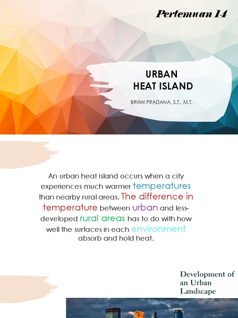 Pertemuan 14: Urban Heat Island | PDF | Applied And Interdisciplinary ...