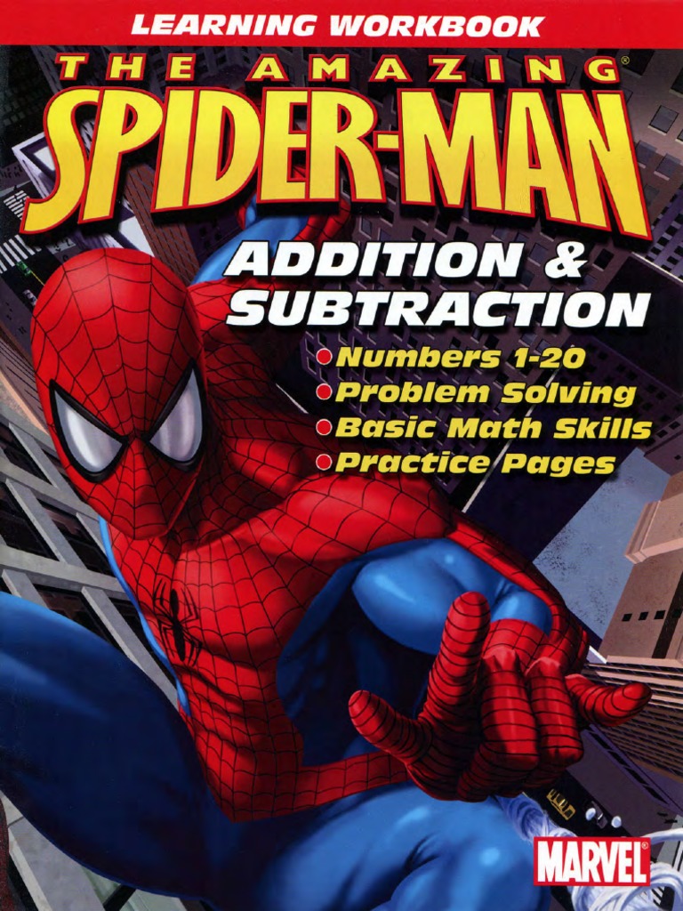 Learning Workbook - The Amazing Spider-Man Addition - Sutraction | PDF