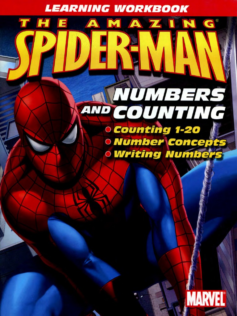 Learning Workbook - The Amazing Spider-Man Numbers - Counting | PDF