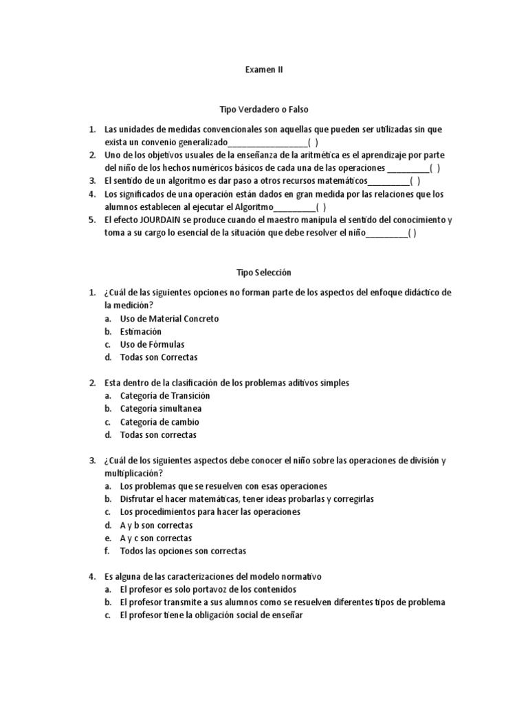 Examen II | PDF