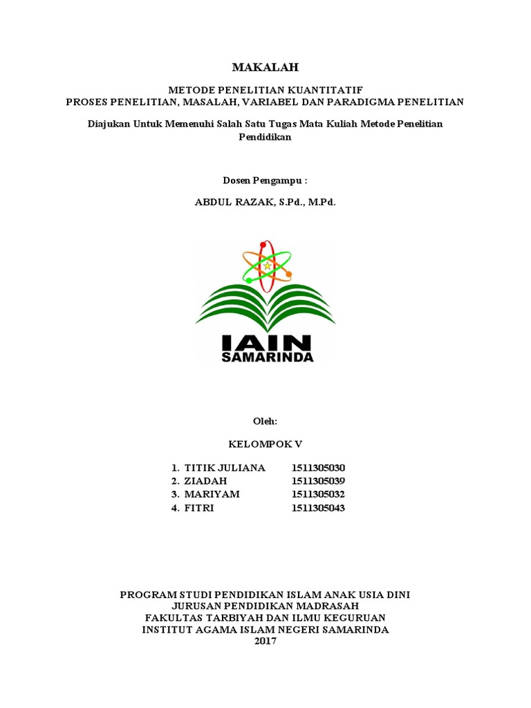 Metode Penelitian Kuantitatif dalam Pendidikan | PDF | Karier ...