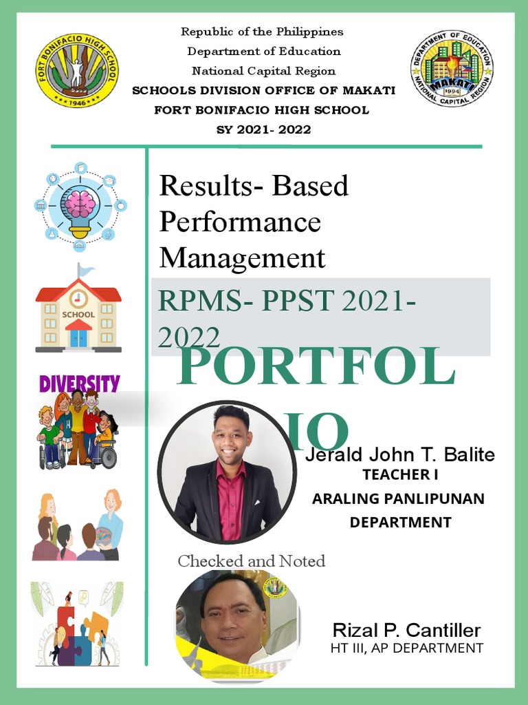 RPMS-PPST 2021-2022 Teacher Portfolio | PDF | Teaching Method | Learning