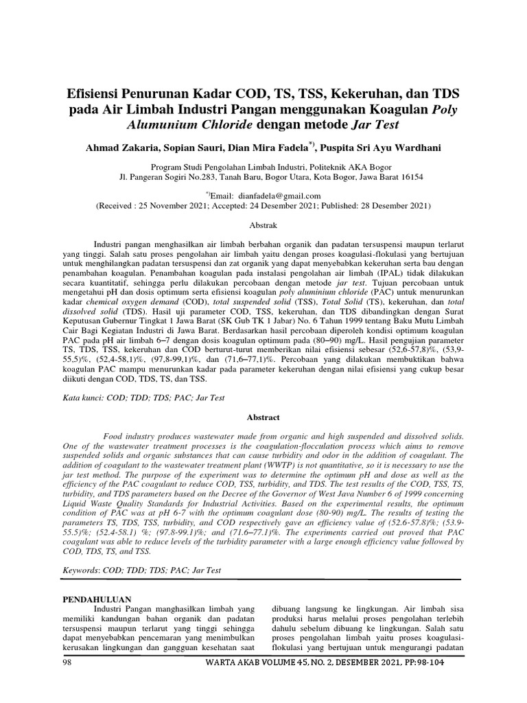 TDS Dan TSS | PDF | Sains & Matematika
