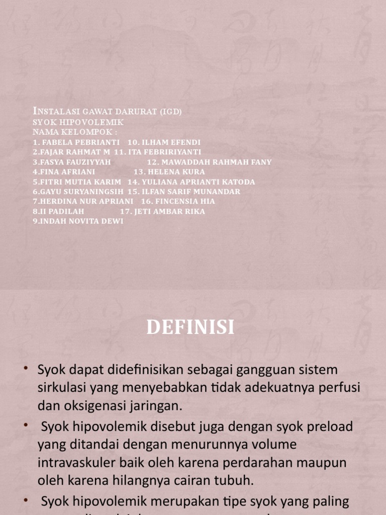 Instalasi Gawat Darurat (IGD) | PDF