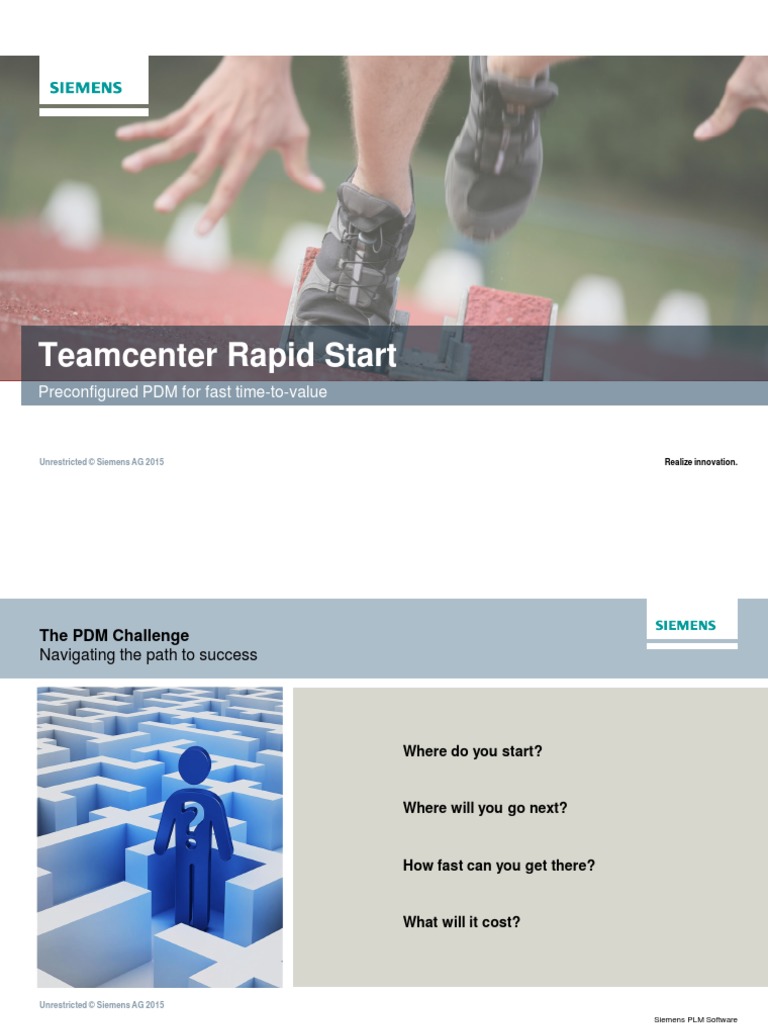 Teamcenter Rapid Start: Preconfigured PDM For Fast Time-To-Value ...