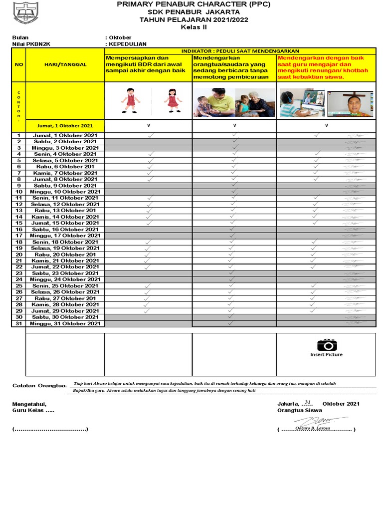 PPC Kelas II Oktober Kepedulian | PDF