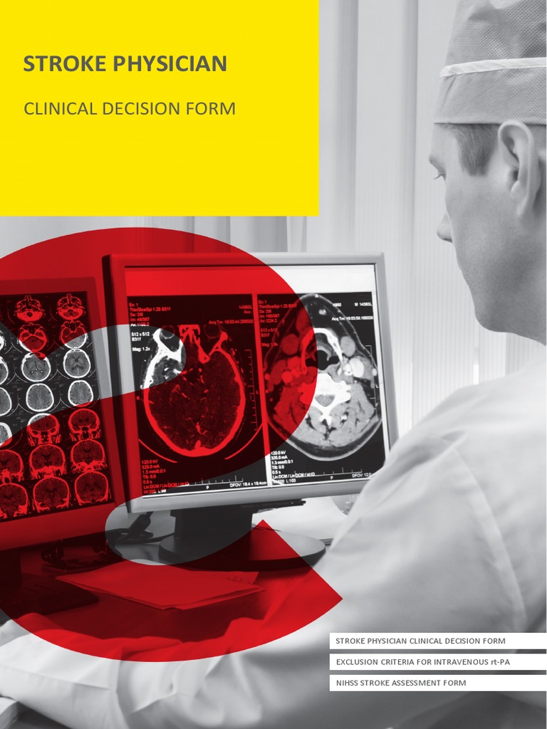 Stroke Physician: Clinical Decision Form | PDF | Stroke | Coma