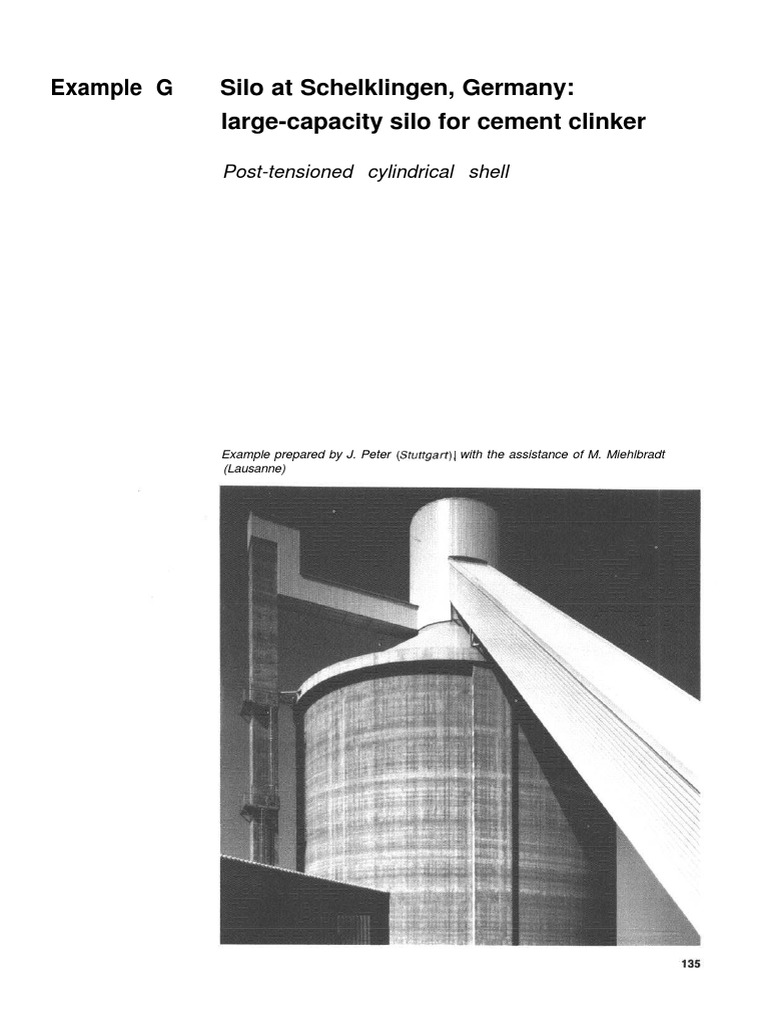 Example G Silo at Schelklingen Germany L | PDF | Prestressed Concrete ...