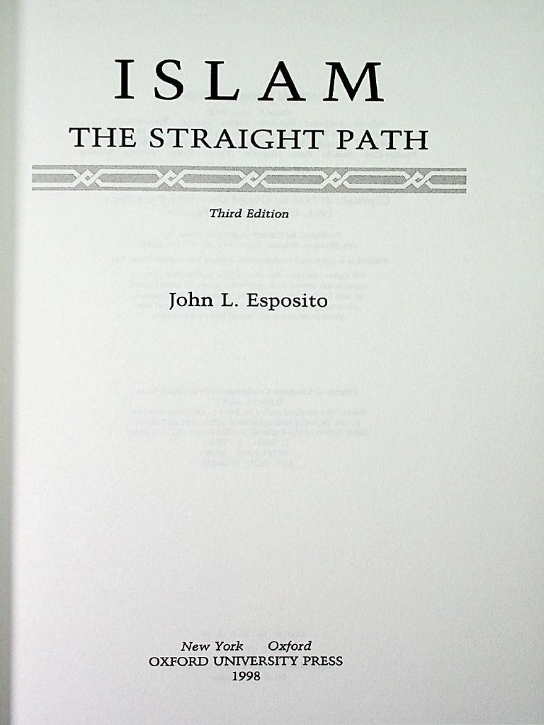 Islam The Straight Path 1998 | PDF