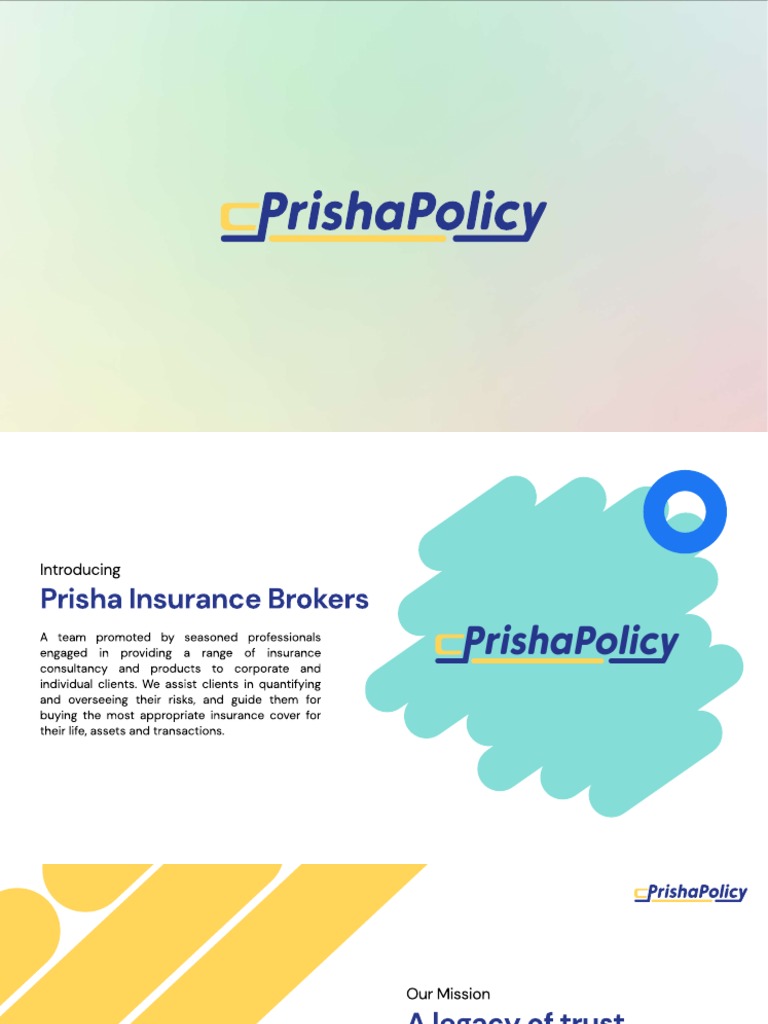 PrishaPolicy PitchDeck | PDF | Insurance | Customer