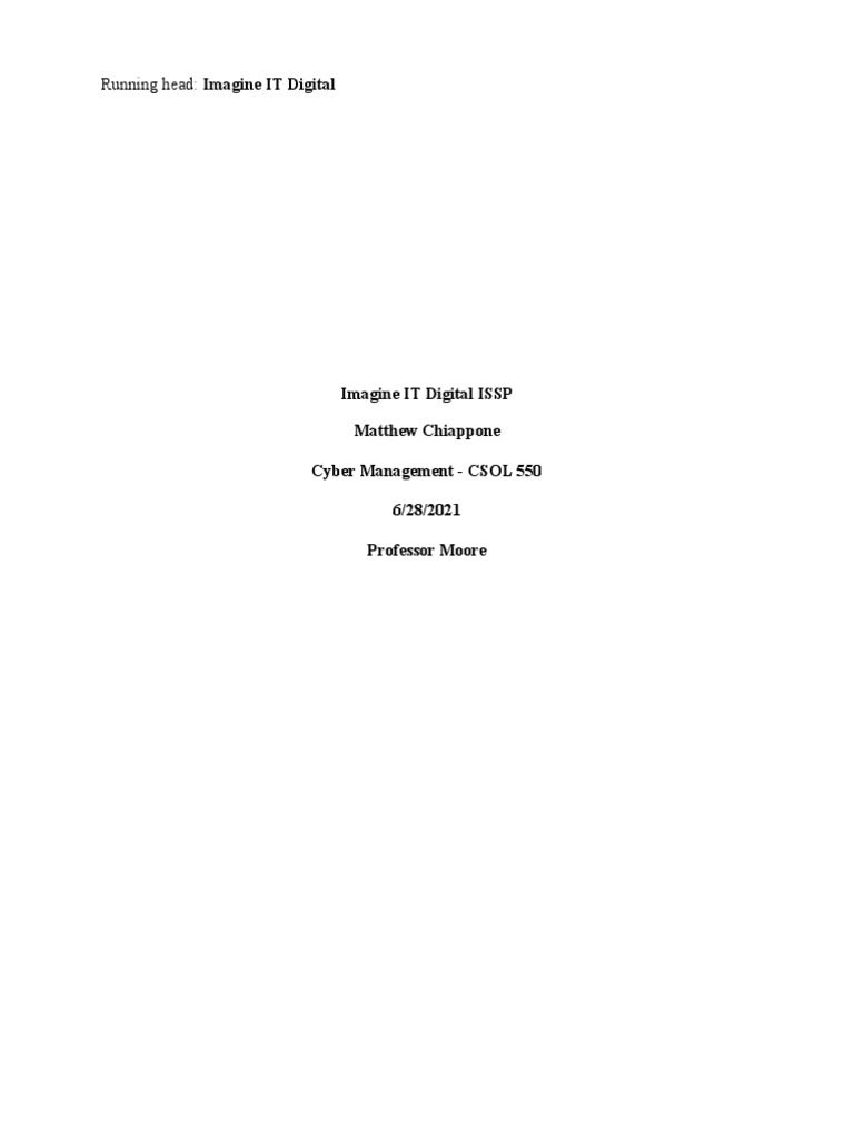 Issp Final | PDF | Cloud Computing | Information Security