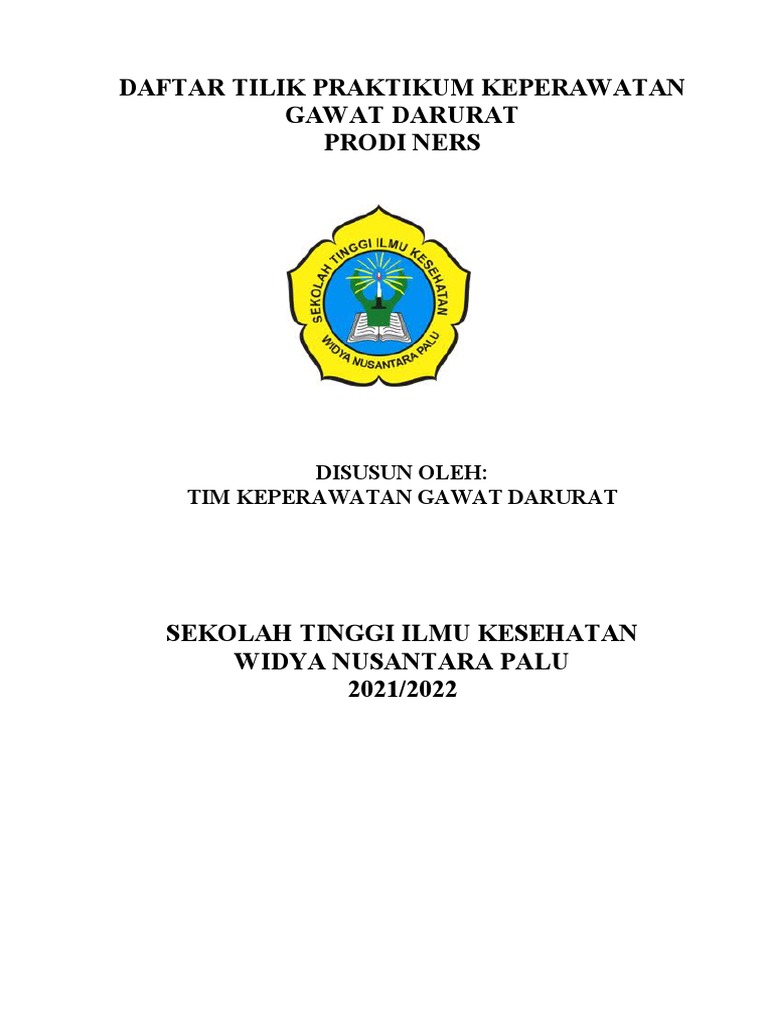 Daftar Tilik Praktikum Gadar 2022 | PDF