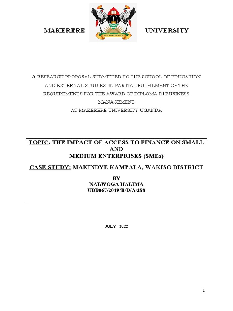 Makerere University | PDF | Taxes | Microfinance