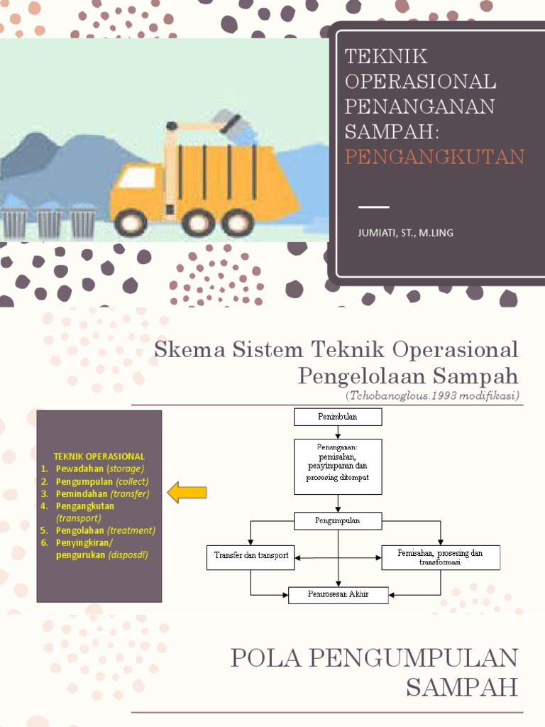 TEKNIK OPERASIONAL PENANGANAN SAMPAH (Pengangkutan) - 2 | PDF