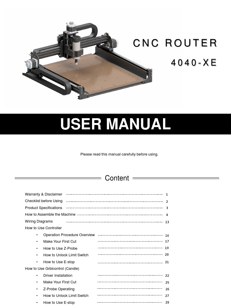 User Manual: CNC Router | PDF | Numerical Control | Graphical User ...
