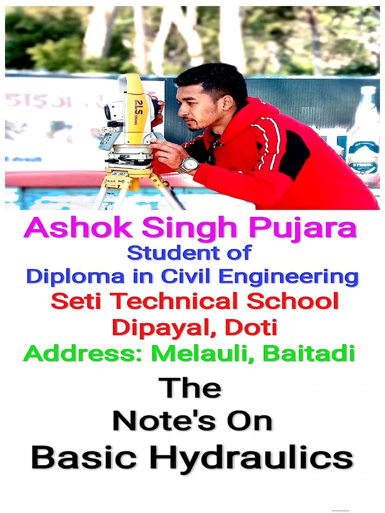 Basic Hydraulics Class Note | PDF