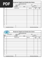 Hospital Tariff Rate List | PDF | Clinical Medicine | Surgical Specialties