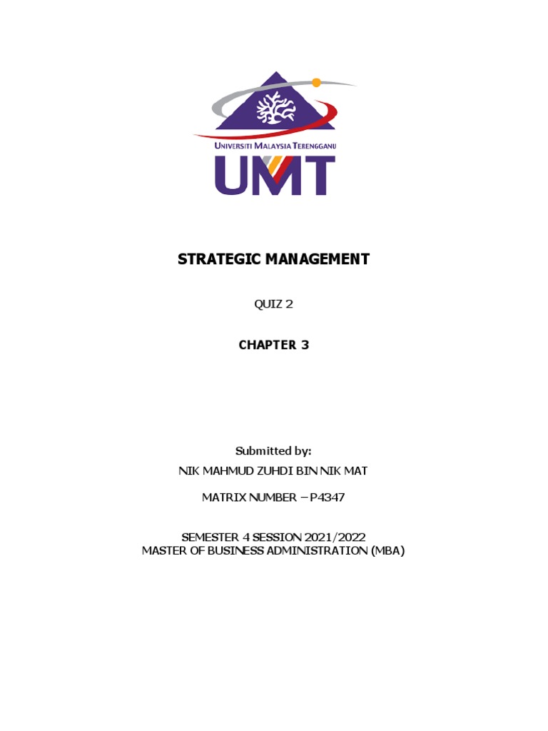 Strategic Management - Quiz 2 | PDF | Economies | Cognition