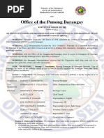 BARANGAY RESOLUTION Reprogramming | PDF | Government