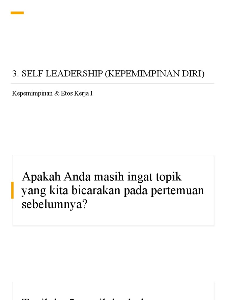 Self Leadership | PDF