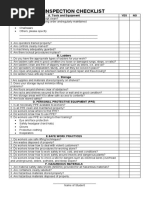 CHECKLIST - Portable Ladder Checklist | PDF