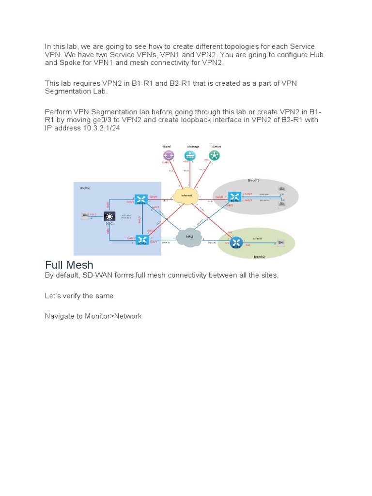 Configuring Hub-and-Spoke and Mesh Topologies for Multiple Service VPNs | PDF | Virtual Private ...