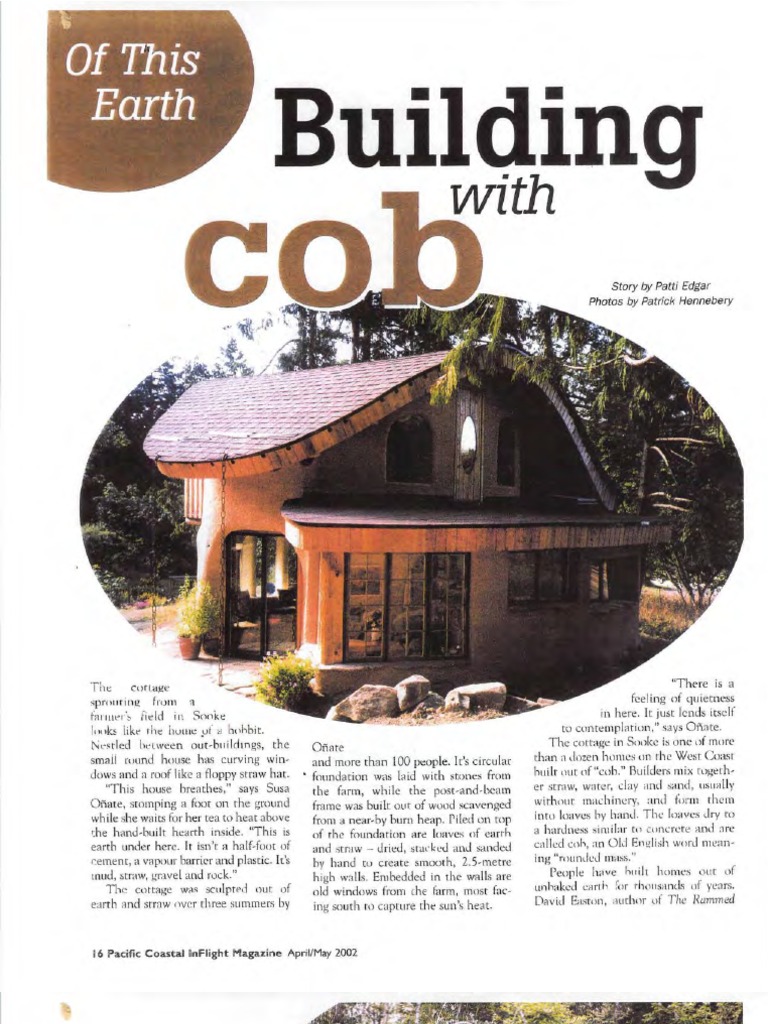 Building With Cob | PDF | Building | Building Engineering