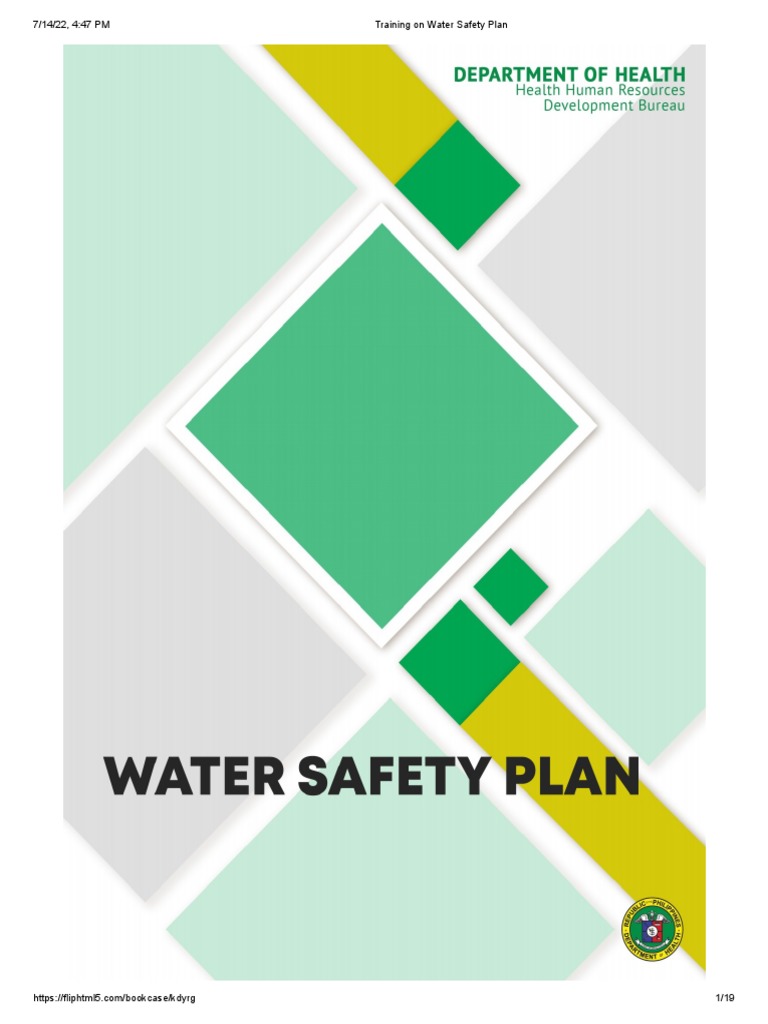 DOH Training On Water Safety Plan | PDF
