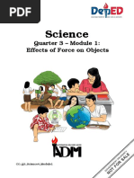 Science 4 Activity Sheet Q3 WK 1 | PDF | Force