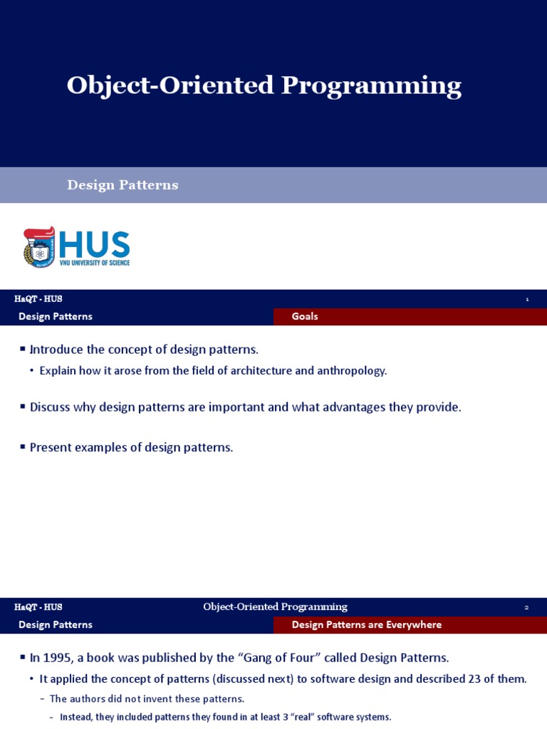 WJ20228 OOP10 DesignPatterns | PDF | Inheritance (Object Oriented ...