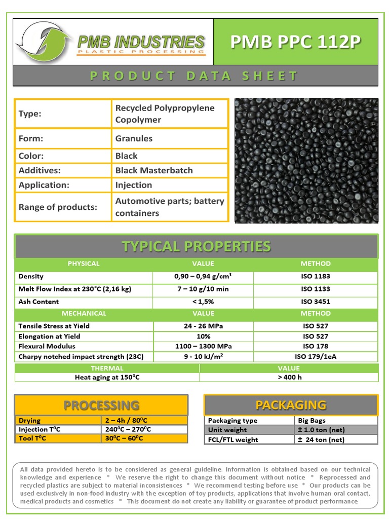 Data Sheet PMB PPC 112p | PDF | Civil Engineering | Chemical Product ...
