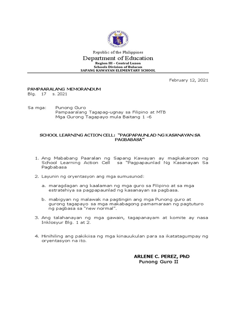 Pagpapaunlad NG Kasanayan Sa Pagbasa | PDF