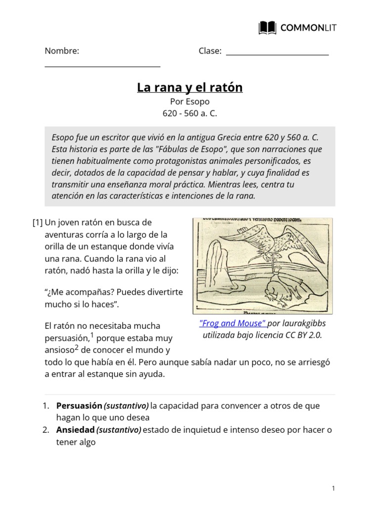 La Rana y El Raton | PDF | Filosofía | Libros para adolescentes