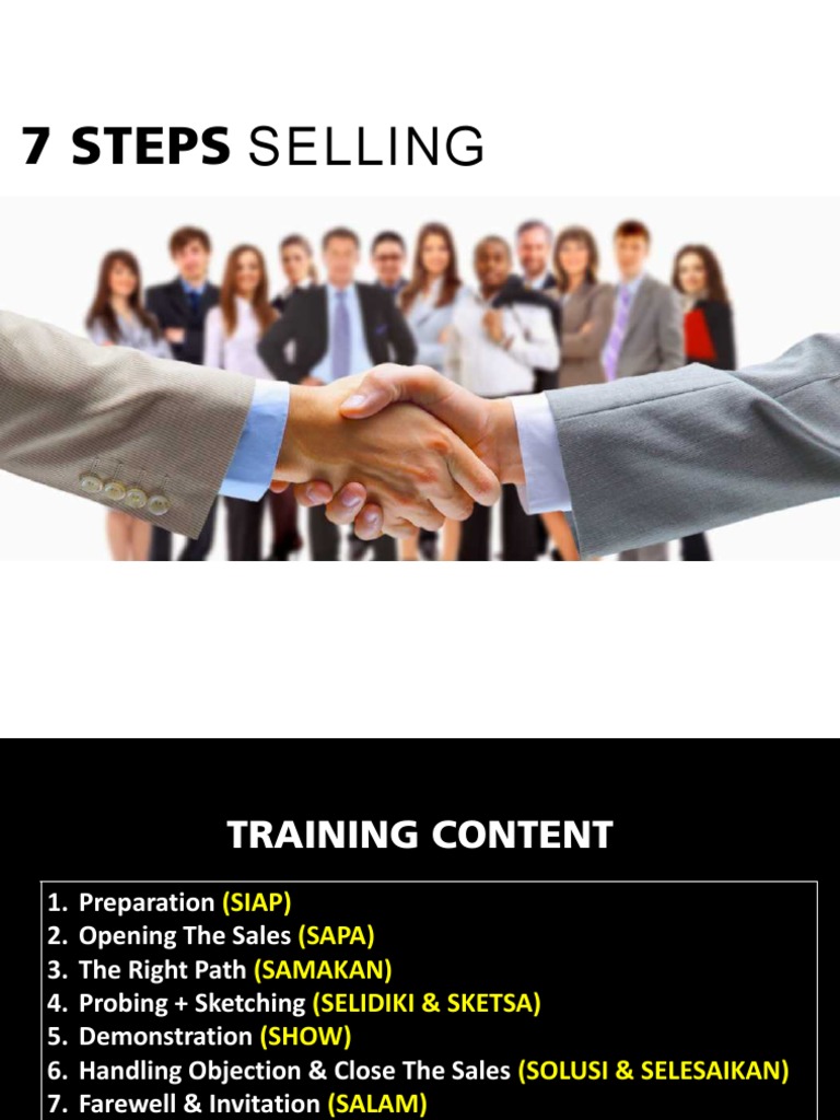 7 Steps Selling (Video Pembelajaran Ver) | PDF