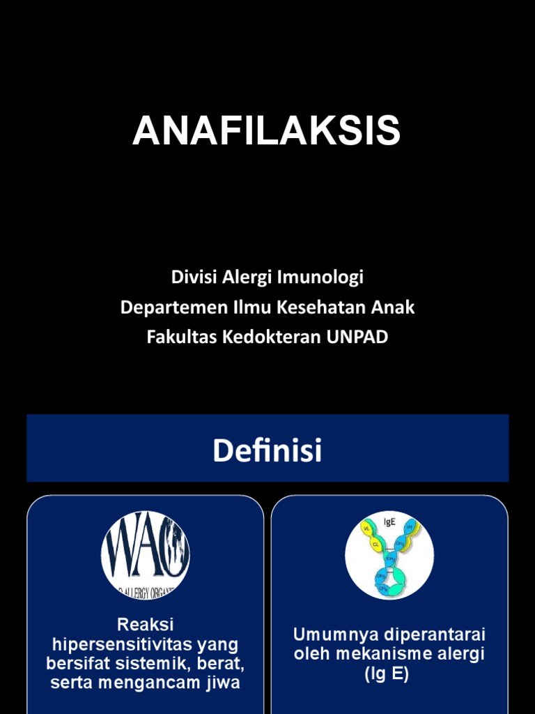 Anafilaksis Dr. Gartika Sapartini Sp.a.,M.kes | PDF