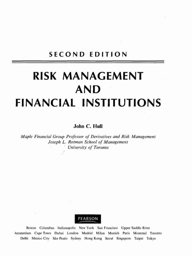 Risk Management AND Financial Institutions: Second Edition | PDF ...