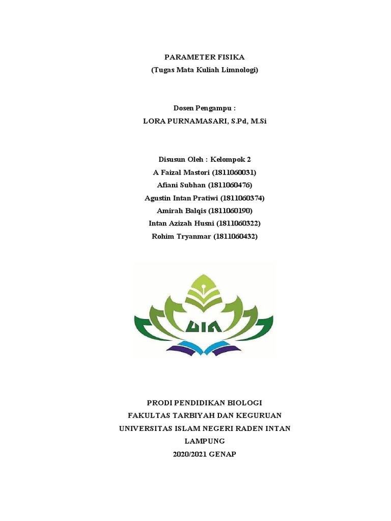 Parameter Fisika dalam Limnologi | PDF