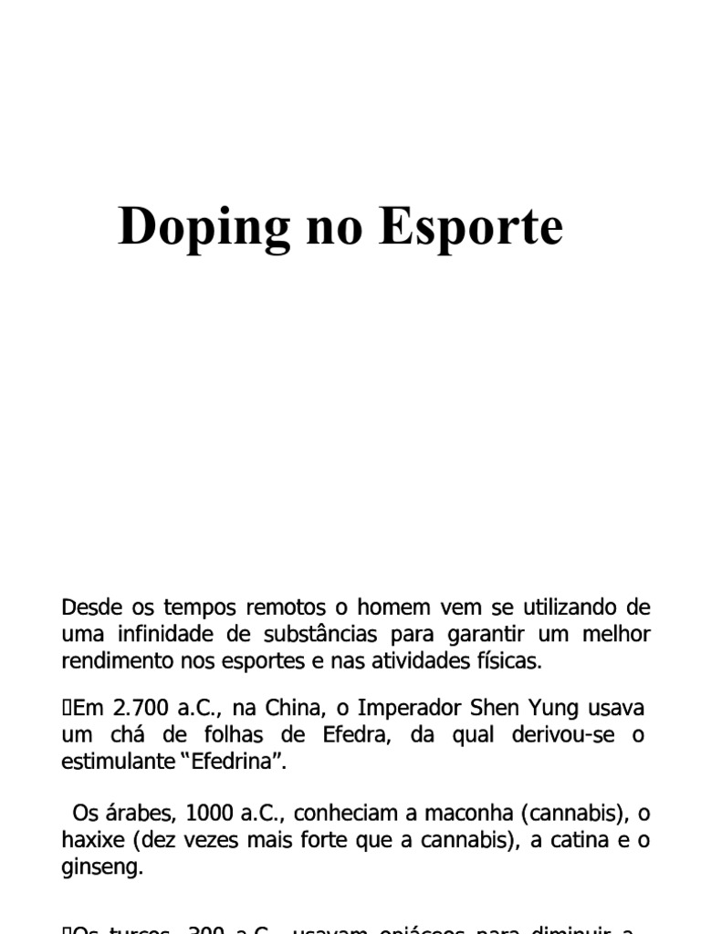 Curso Virtual Doping | PDF | Doping no esporte | Opioide
