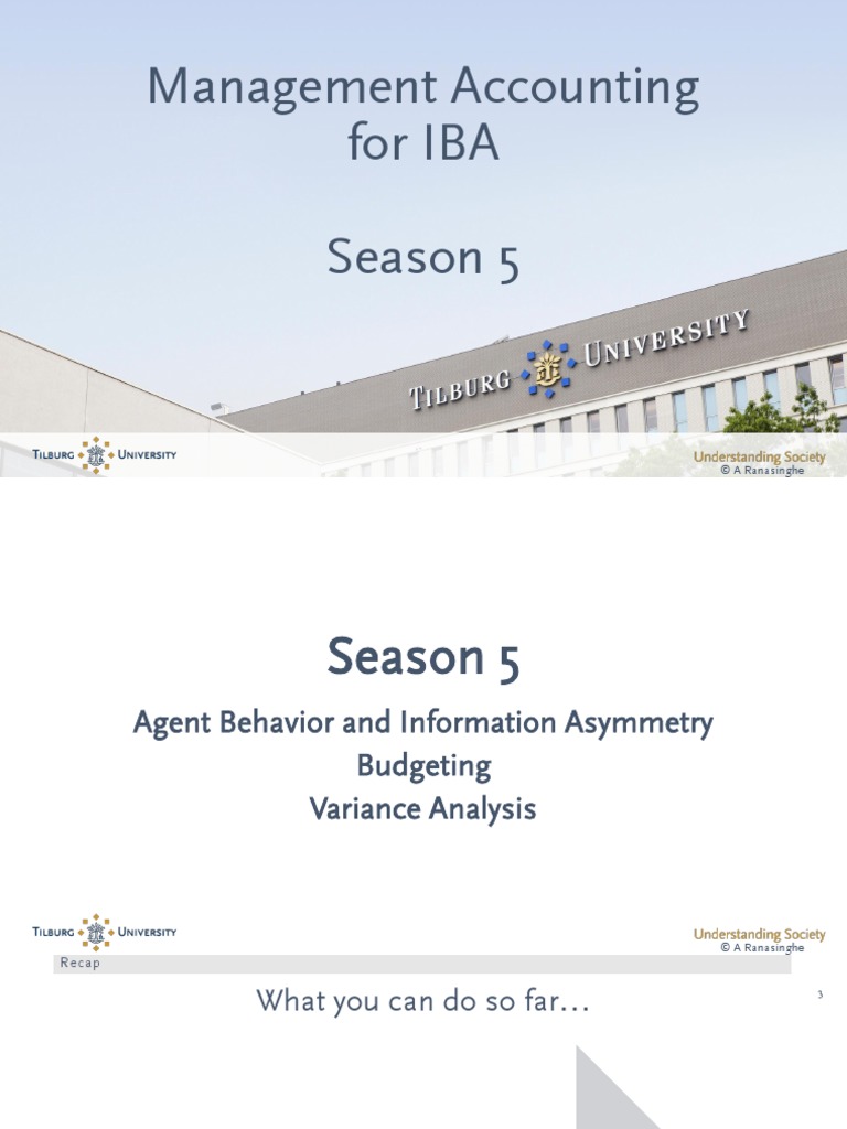 ManAcc S05 Slides | PDF | Adverse Selection | Budget