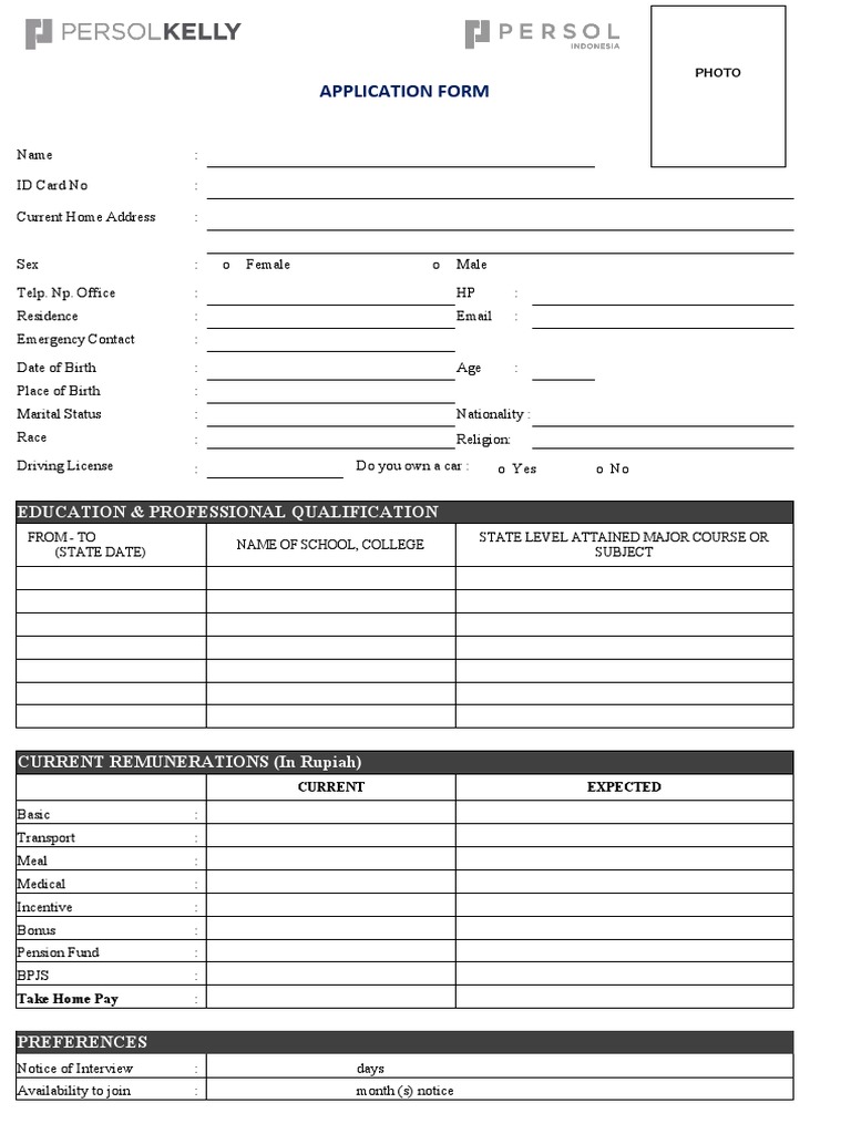 Candidate Application Form Template | PDF | Employment | Knowledge